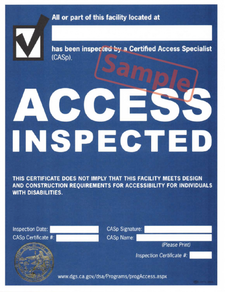What is a CASp Inspection? | CASp Reports & ADA Compliance